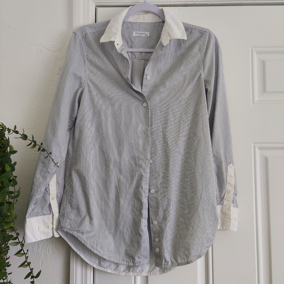 Equipment | Tops | Equipment Femme Pinstripe Buttonup Shirt | Poshmark